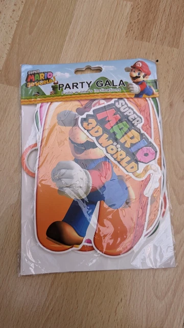 NEW SUPER MARIO 3D World Birthday Banner £2.21 - PicClick UK