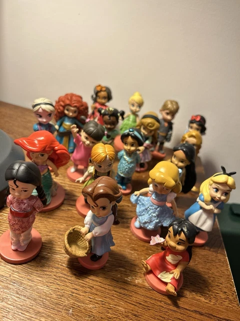 DISNEY ANIMATORS COLLECTION Mini Princess Figures 3” Toddler Dolls ...