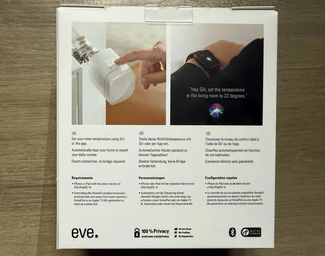EVE THERMO – Smartes Heizkörperthermostat – Apple HomeKit | Thread ...