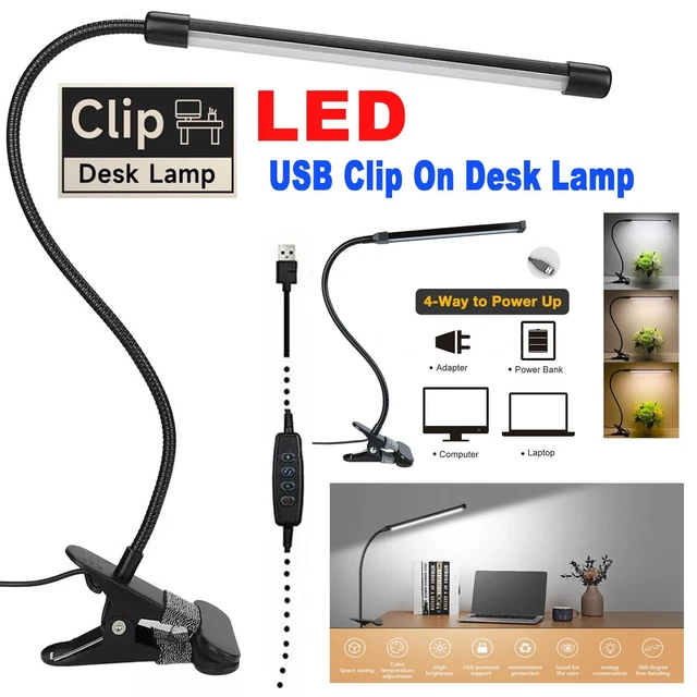 LED FLEXIBLE TOUCH Desk Light Bedside Table Lamp Dimmable Reading Night Light UK £8.99 - PicClick UK