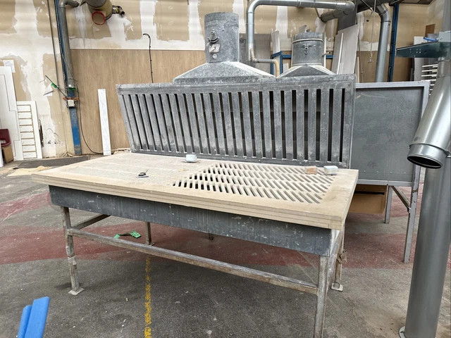 AIRBENCH DOWNDRAFT TABLE Fettling Filter Dust Extractor Extraction ...