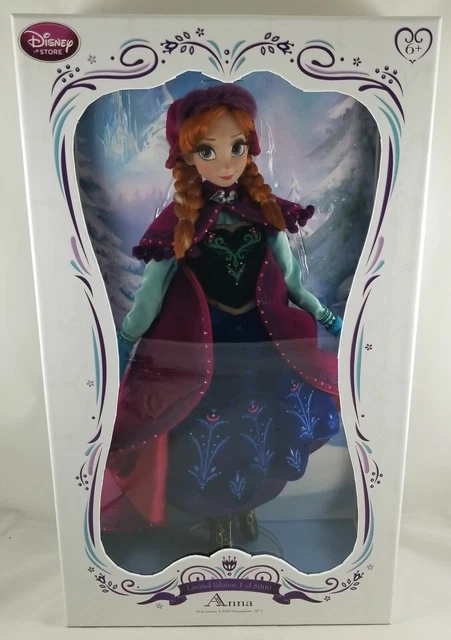 NEUF DISNEY STORE Frozen Anna 17 " Limited Edition Collector Doll Le ...