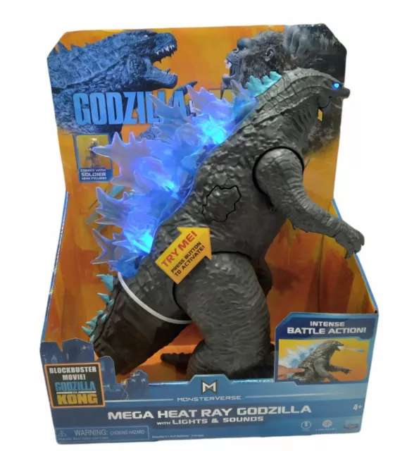 13” MEGA HEAT RAY GODZILLA - Playmates, Godzilla vs Kong, With Lights ... 13” MEGA HEAT RAY GODZILLA - Playmates, Godzilla vs Kong, With Lights ...