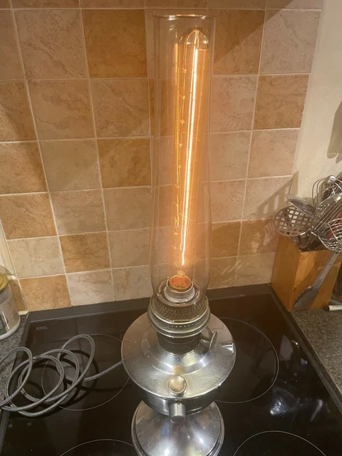 ALADDIN 23 OIL Lamp Upcycled For A Beautiful Table Light 230V Inc ...