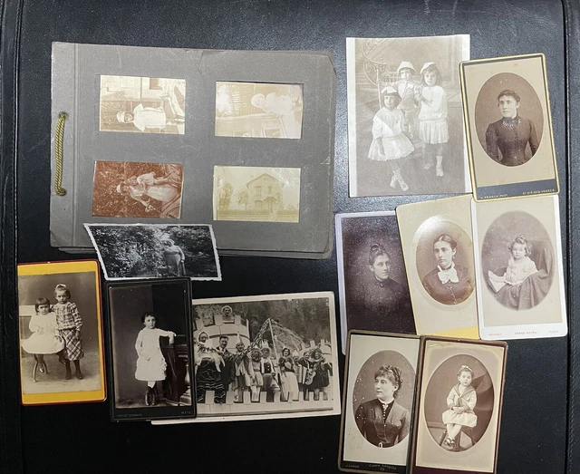 LOT ALBUM PHOTOS Anciennes Carte Photo Portrait Carte Postale EUR 19,60 ...