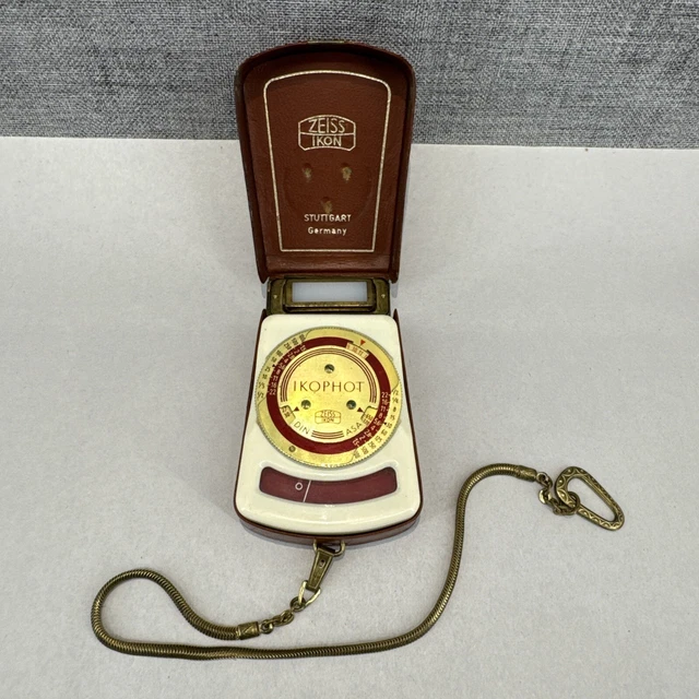 VINTAGE ZEISS IKON Ikophot Exposue Light Meter with Leather Case £10.00 ...