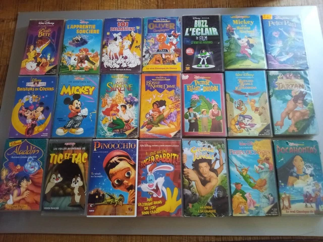LOT DE 46 vhs Disney et autres en bon état EUR 92,00 - PicClick FR