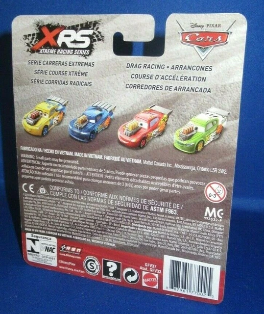 DISNEY PIXAR CARS Movie Xrs Extreme Racing Series Tim Treadless ...