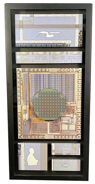 SILICON WAFER 4 Inch - Computer Chip Art - Star Trek, USS Enterprise ...