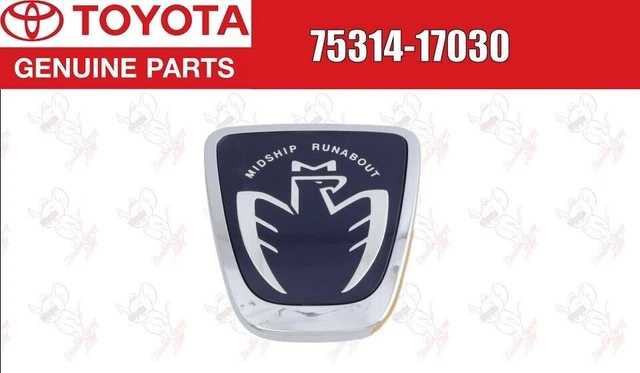 TOYOTA ORIGINAL MR-S Spyder Midship Runabout Blaues Emblem-Abzeichen ...