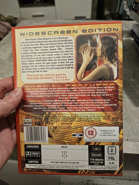 SPIDER-MAN (2002) SPECIAL Edition 2 Disc DVD £1.16 - PicClick UK