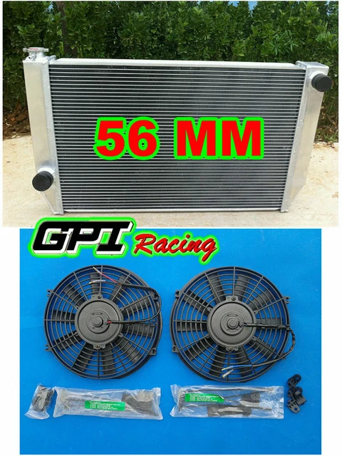 ALUMINUM RADIATOR+FANS FOR Ford Falcon XC XD XE XF V8 6cyl Fairlane ZH ...