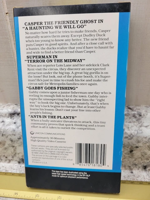 CASPER VHS 1989 Animation Cartoon Classics Unicon Communications £3.21 ...