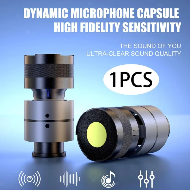 MICROPHONE CARTRIDGE CAPSULE Wired Microphone Replacement DJ Accessory ...