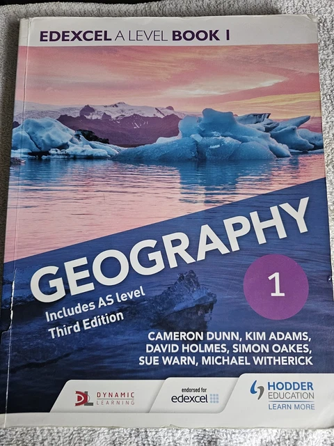 GEOGRAPHY AS/A-LEVEL EDEXCEL A Level Book 1 Cameron Dunn Hodder ...