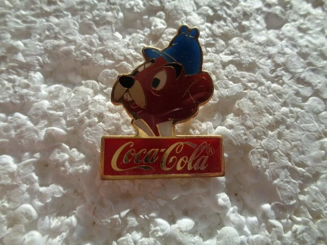 DISNEY CHARACTER RAT Wind in the willows Coca cola sponsor rare metal ...