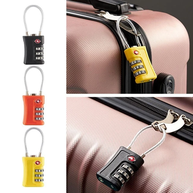 TSA CUSTOMS PASSWORD Lock Anti-theft Suitcase Luggage Coded Lock Travel ...