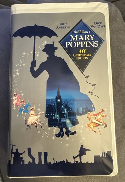 MARY POPPINS (VHS, 2004, 40th Anniversary Edition) Shrink Wrapped Good ...