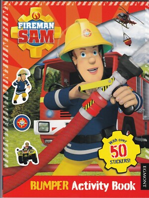 FIREMAN SAM BUMPER Activity Book with 50+ Stickers 9781405280303 NEW £4 ...