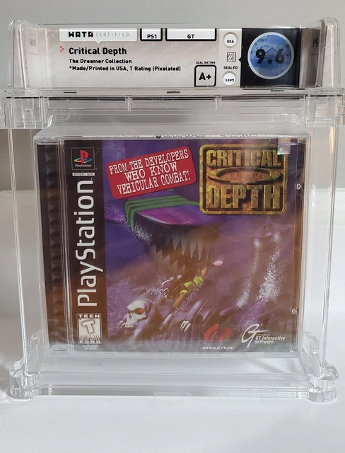 CRITICAL DEPTH, PLAYSTATION, PS1, PS, WATA, 9.6, A+, SCELLÉ, NEUF, PAS ...