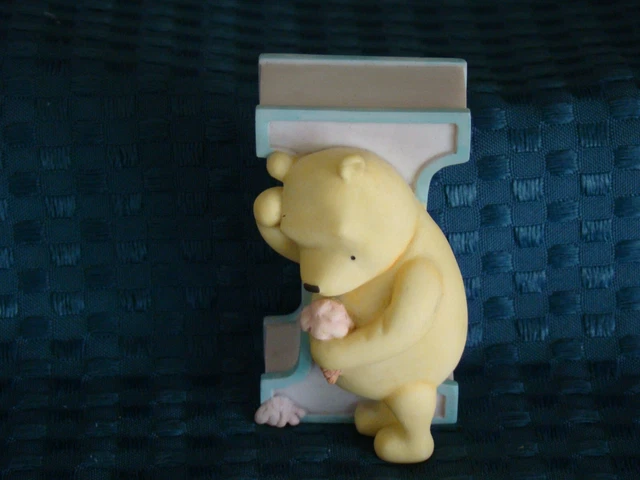 DISNEY CLASSIC WINNIE The Pooh Alphabet Letter A Michel Co Resin EUC disney-classic-winnie-the-pooh-alphabet-letter-a-michel-co-resin-euc