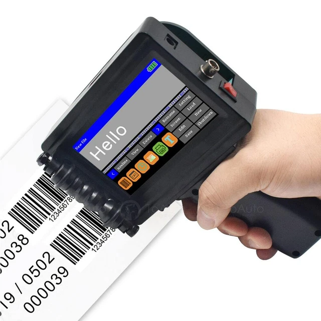 600DPI HANDHELD INKJET Printer Ink Barcode Label Date Logo QR Coder ...