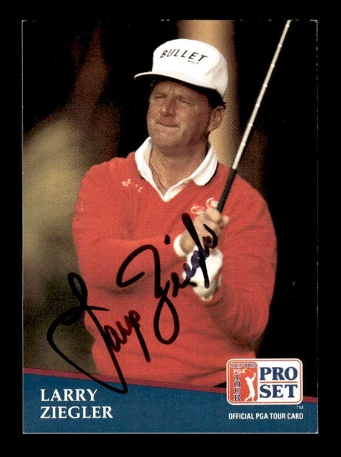 CARTE DE TOUR Officielle Pga Signée Larry Ziegler 1991 Signée Pro Golf ...