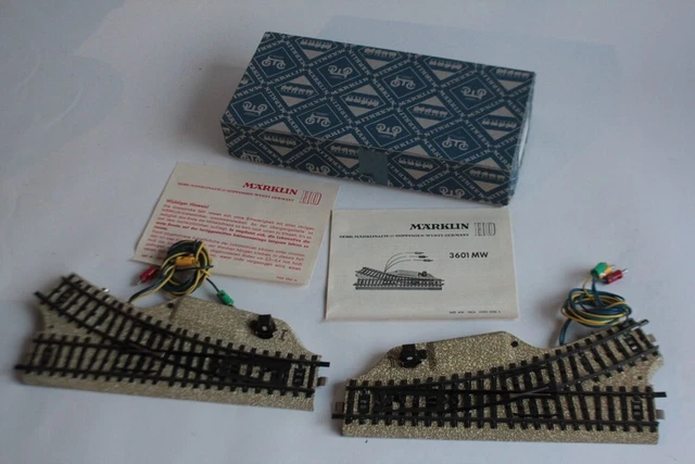MARKLIN HO 5117/3601 Paire d'aiguillages électromagnétiques (61227) EUR ...