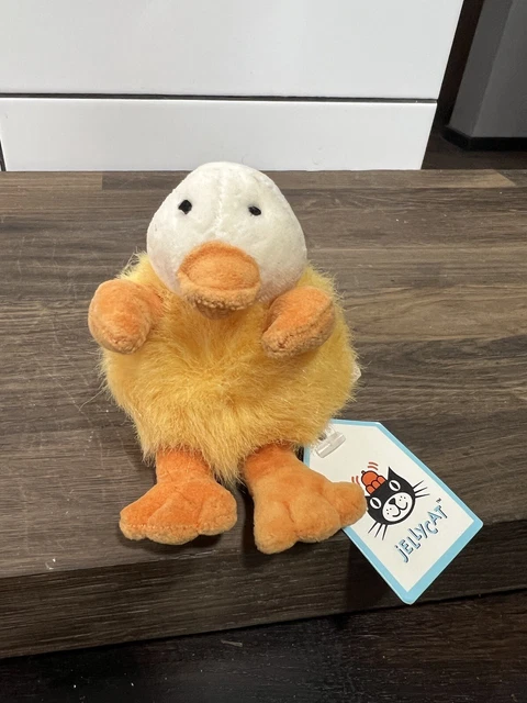 JELLYCAT PUFF BALL Duck Duckling chick Soft Toy Plush Puffball With ...