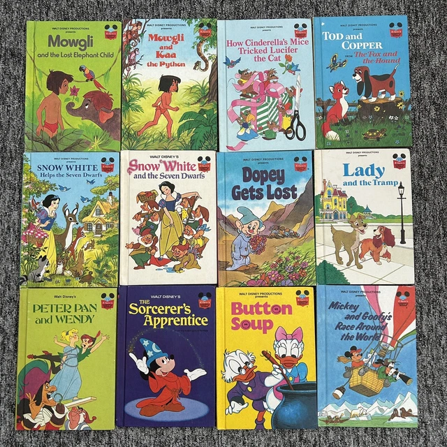 WALT DISNEYS WONDERFUL World Of Reading Books Bundle x12 Hardcover ...