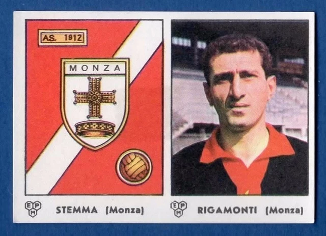 FIGURINA CALCIATORI PANINI 1964/65 - Recupero - Stemma/Rigamonti ...