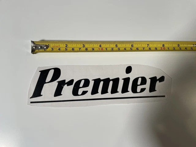 PREMIER DRUMS LOGO Decal 8” - White Or Black £5.75 - PicClick UK