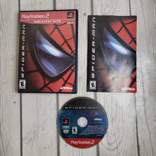 SPIDER-MAN (SONY PLAYSTATION 2 PS2, 2002, Greatest Hits) completo in ...