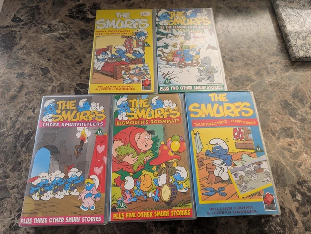 THE SMURFS VHS Video collection of (5) including Tailor's magic needle ...