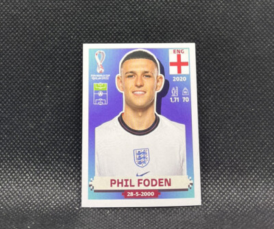 PHIL FODEN PANINI FIFA World Cup Qatar 2022 Stickers #ENG 17 England ...