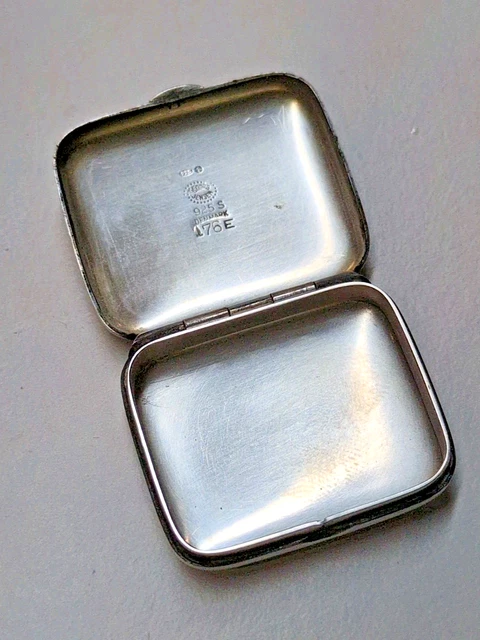 GEORG JENSEN PILL BOX 14G STERLING SILVER DANISH ENGRAVED JDS VESTA ...