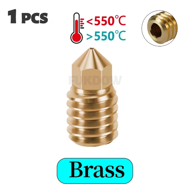 FOR BAMBU LAB Hotend Kit Nozzles High Flow Brass Hard Steel Nozzle ...