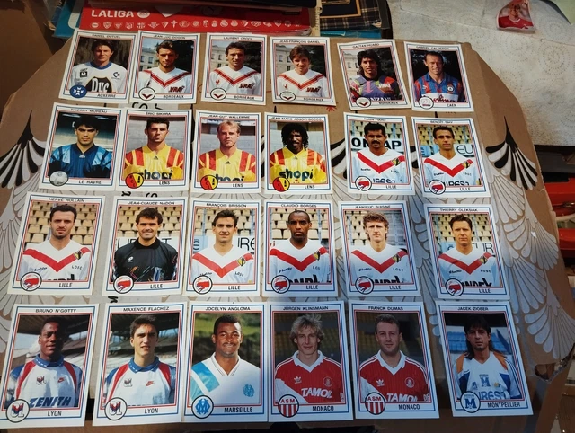 LOT DE 53 IMAGES CARTE PANINI OFFICIAL FOOTBALL 93 zero double EUR 55 ...
