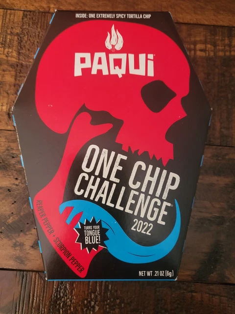 PAQUI ONE CHIP Challenge 2022 Carolina Reaper Scorpione Cile tortilla ...