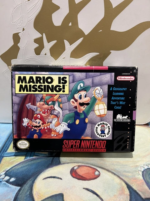 MARIO IS MISSING (Super Nintendo, 1993) SNES CIB with Manual And Map ...