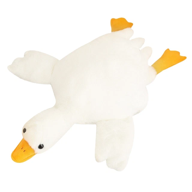 DUCK PLUSH TOY W/ Hat Huge Duck Sleep Pillow Cushion Soft Stuffed ...