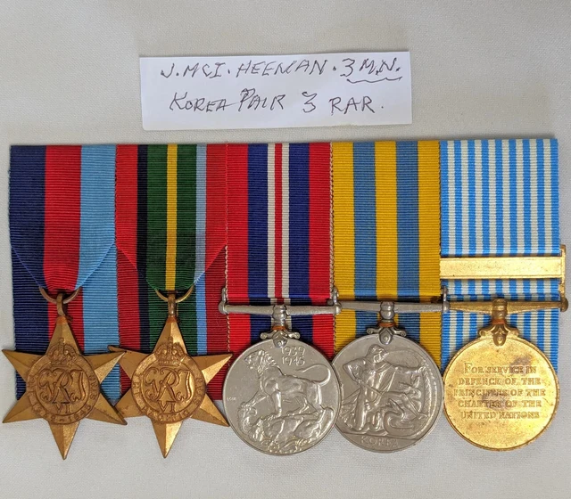 3 ROYAL AUSTRALIAN Regiment Korean war medals & WW2 Merchant Navy EUR 0,61 - PicClick FR