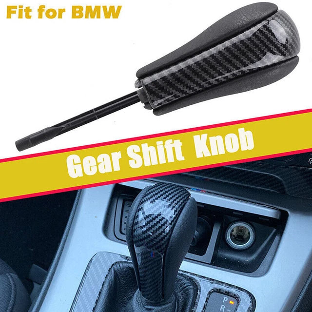 FOR BMW E46/E60/E61/E39/E36/E38 Carbon Fiber Automatic Gear Shift Knob ...