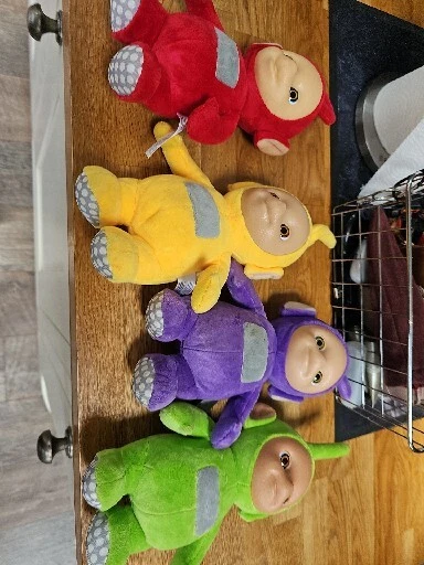 CBEEBIES TELETUBBIES TALKING Plush Toys x 4 Po Laa-Laa Tinky-Winky ...