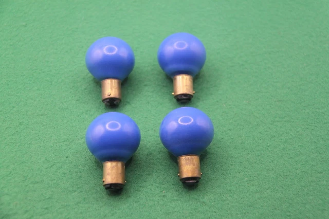 4 RARE BLUE Vintage PO/GPO/BT Strowger Exch Alarm 50v Lamps No8 See ...