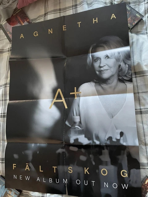 AGNETHA FÄLTSKOG A+ Rare Promo Poster (folded) ABBA Faltskog A £9.99 ...