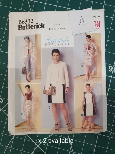 BUTTERICK B6332 WOMENS suit Sewing Pattern UnCut sizes 8-16 Graded - A ...