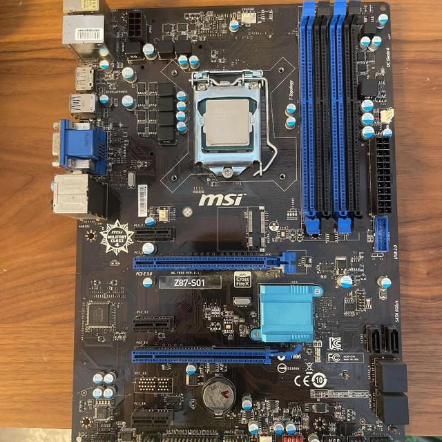 USED MSI MOTHERBOARD & Intel Core I7 Processor With Cooler 3 Years £317 ...
