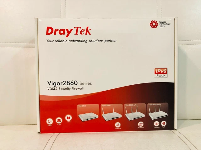 DRAYTEK VIGOR 2860 6 Puertos VDSL/ADSL 2+ Router SPI Firewall VPN EUR ...