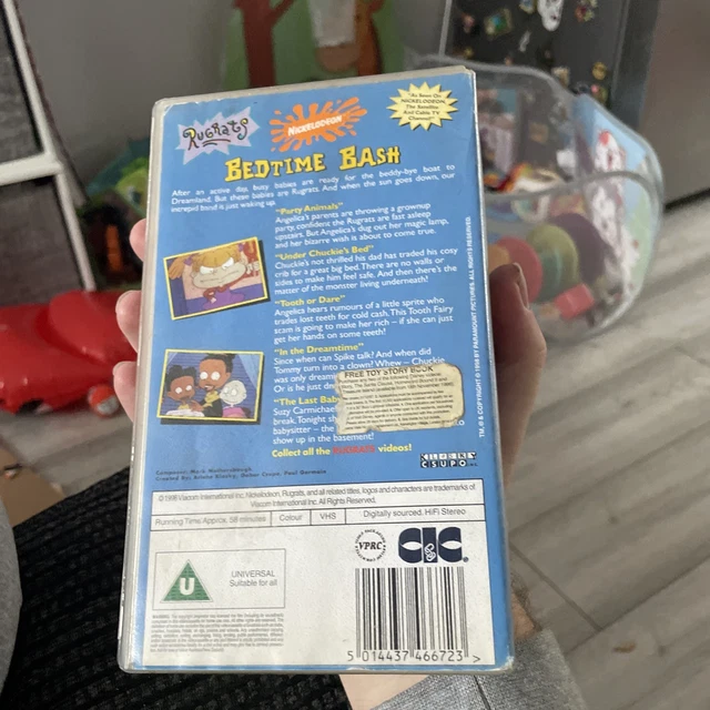 RUGRATS VHS BEDTIME Bash Nicklodeon 5 Not-so-sleepy Cartoons Tape £7.04 ...